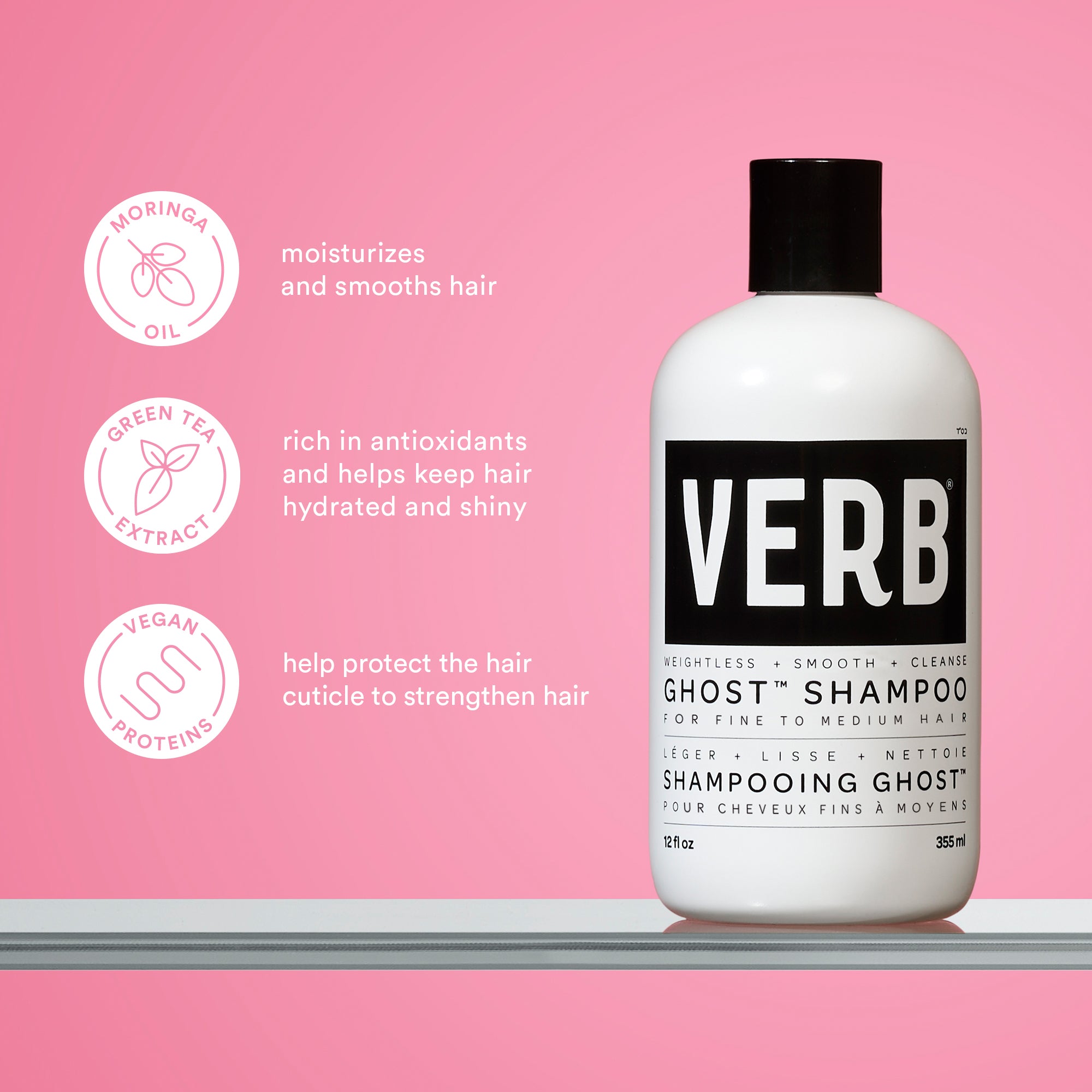 ghost™ shampoo | weightless + cleanse | verb® products